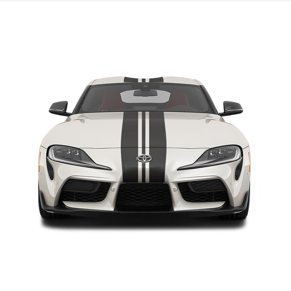 Triple Racing Stripes Self Healing Vinyl fits Toyota Supra 2019 ...