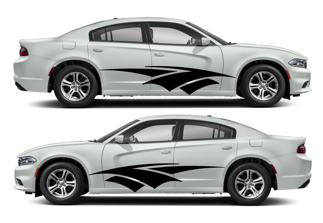 Double Arrow Wave Side Livery Air Release Vinyl Decal Kit #12 Fits Dod ...