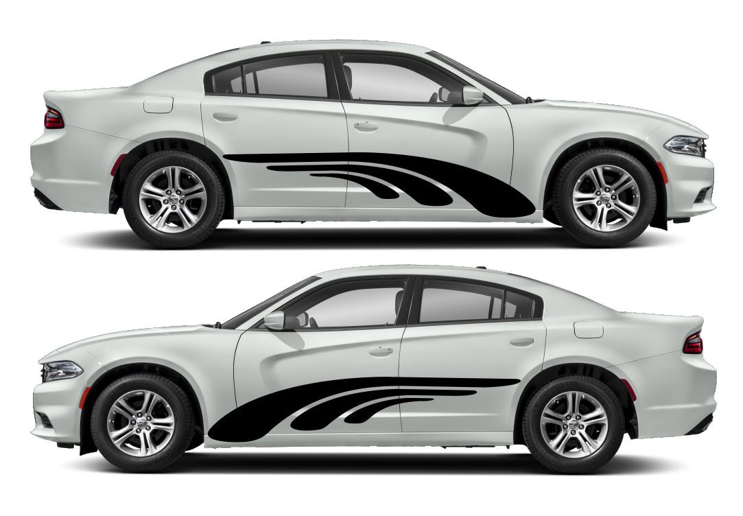 Dual Flow Stream Side Livery Air Release Vinyl Decal Kit #9 Fits Dodge ...