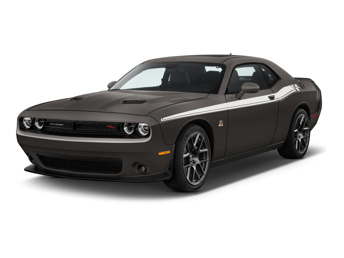 Double Stripes RT Lettering Vinyl Livery Kit Fits Dodge Challenger 201 ...