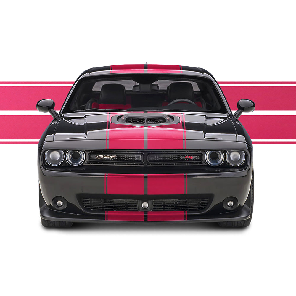 Dodge Challenger Matte Black Stripes