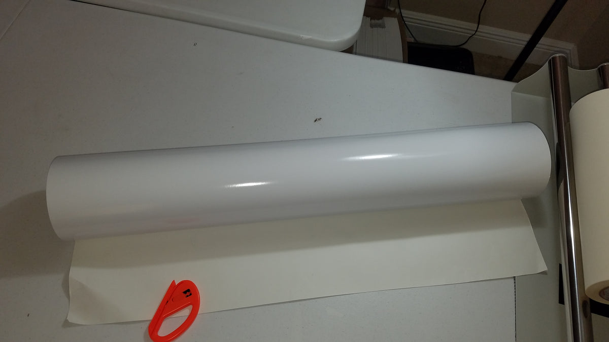 White Gloss - GreenStar Outdoor Calendered Vinyl 30" x 45+ Yard Roll ...